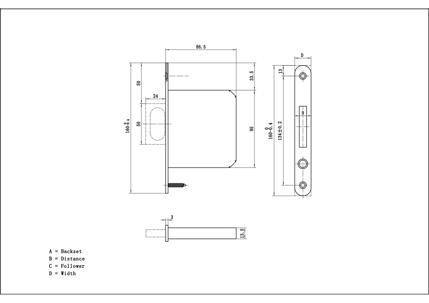 Edge pull-55HL – PROTEK